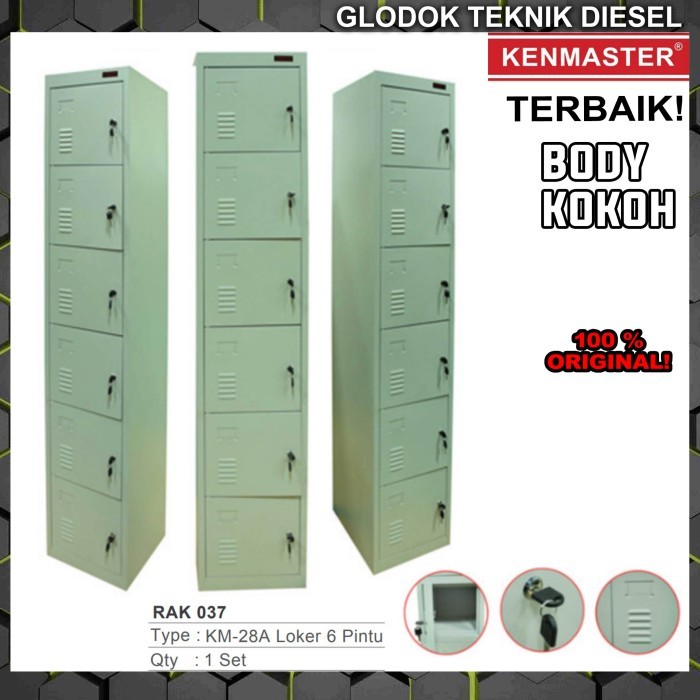 Jual Loker Besi 6 Pintu Steel Locker 6 Doors ORIGINAL Terbaik | Shopee ...