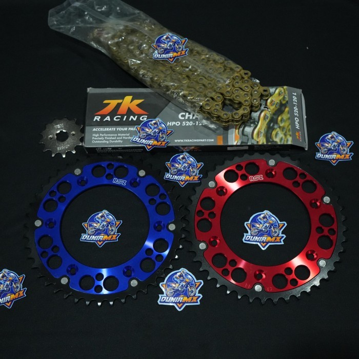 Jual Gearset Gear Gir Set CRF 150 520 ROZ Rantai TK RACING 520 - 120 O ...