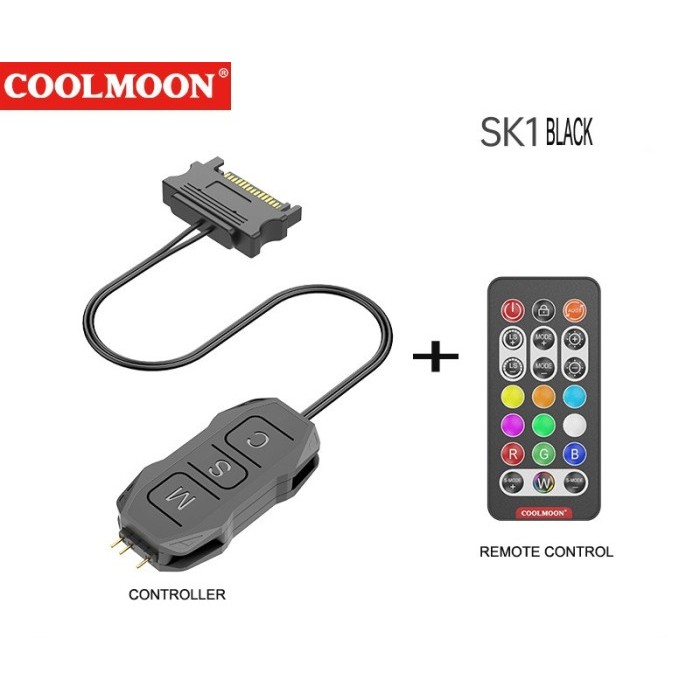 Jual COOLMOON ARGB controller 5V 3 pin POWER SATA | Shopee Indonesia