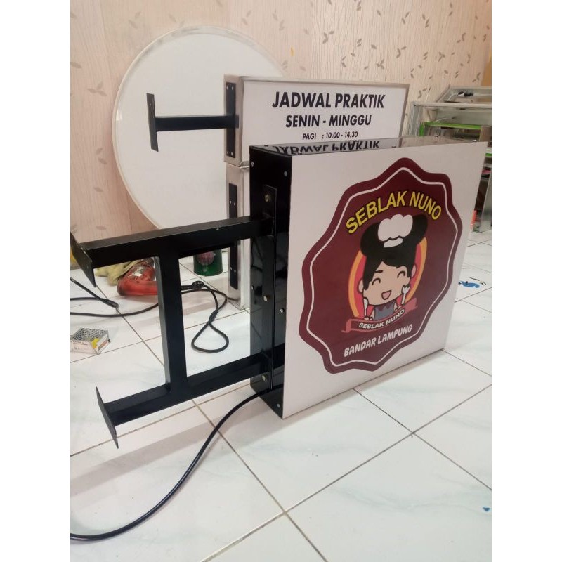 Jual Neon Box Acrylic double sides with LED Light custom | Shopee Indonesia