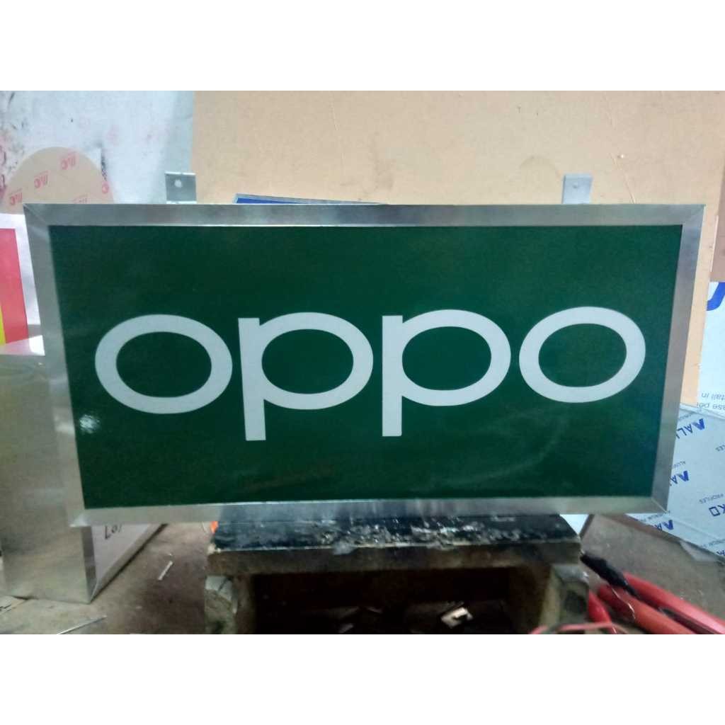 Jual NEON BOX AKRILIK 2 Muka Custom Disen uk 20x40cm | Shopee Indonesia