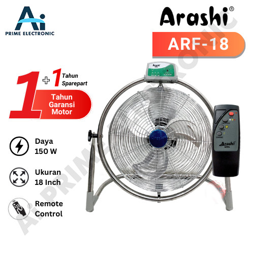 Jual ORIGINAL ARASHI ARF 18 Spinner 18 inch Kipas Angin Lantai Floor ...