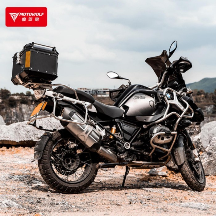 Jual Motowolf Top Box Motor Touring Box Pannier Motor Alumunium Alloy ...