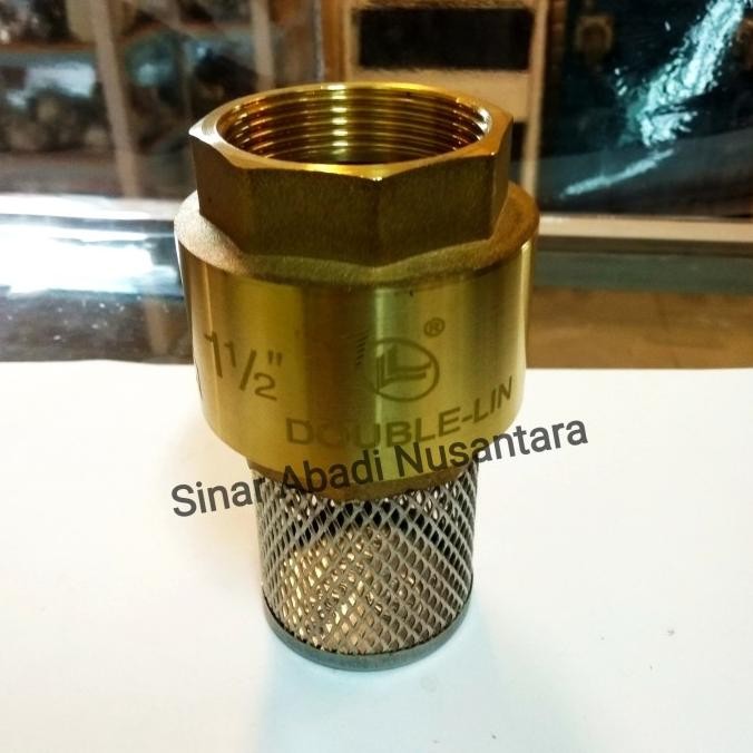 Jual Foot Valve Kuningan Drat 3" Inch / Tusen Klep Saringan Kuningan ...