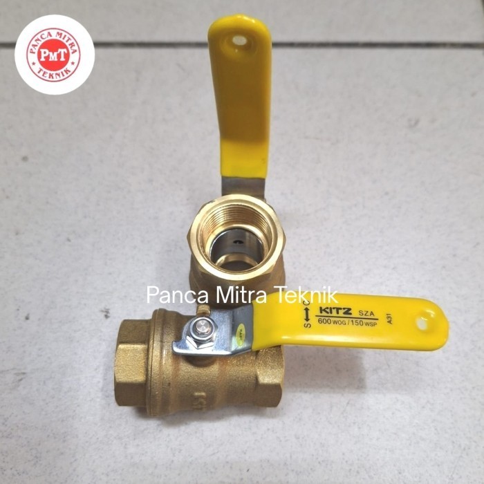Jual 3/4" INCH BALL VALVE BRASS KITZ FULL PORT FIG SZA 600 WOG | Shopee Indonesia