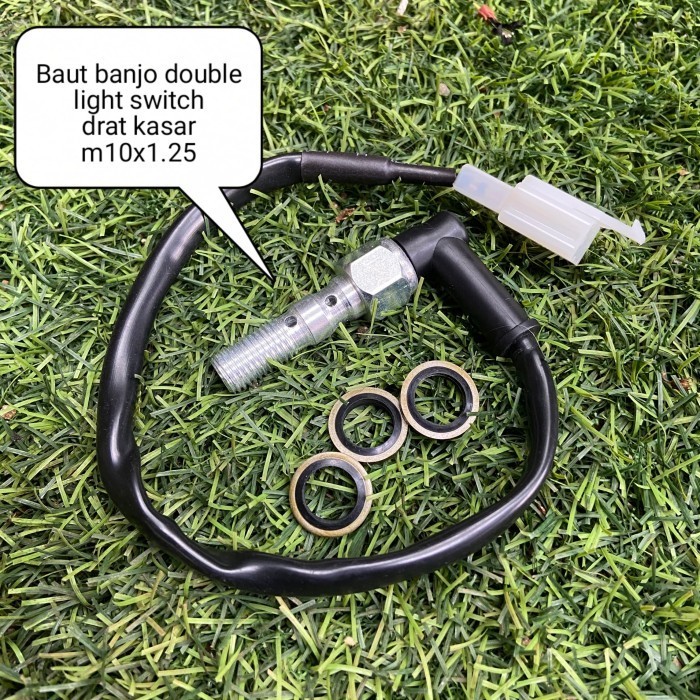 Jual JUAL BAUT BANJO DOUBLE BANJO LIGHT SWITCH BAUT REM SWITCH SAKLAR ...