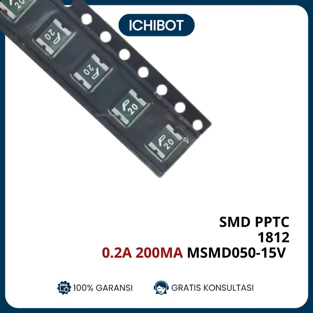 Jual SMD PPTC 1812 0.2A Self Recovery Fuse MSMD050 15V 200mA RFuse Resettable | Shopee Indonesia