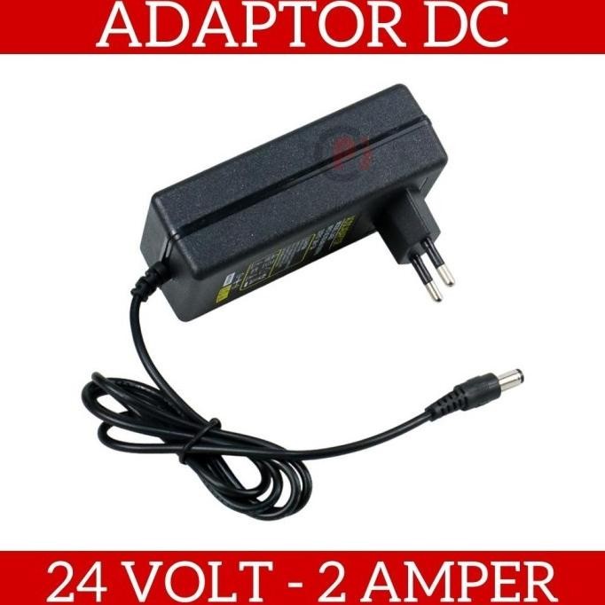 Jual ADAPTOR POWER SUPPLY DC 24V 2A ADAPTER 24 VOLT 2 AMPER | Shopee Indonesia
