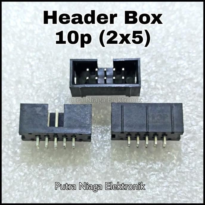 Jual Update Header Box 10p IDC Male 10pin Socket JTAG (2x5) Soket PCB 10 Pin Lurus putr4n Murah ...
