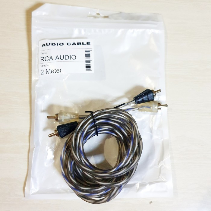 Jual KABEL RCA AUDIO 2 MALE TO MALE - 2 METER | Shopee Indonesia