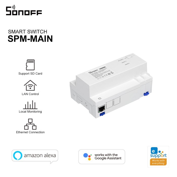 Jual Sonoff Smart Stackable Spm-Main Spm-4Relay Smart Mcb Wifi Iot ...