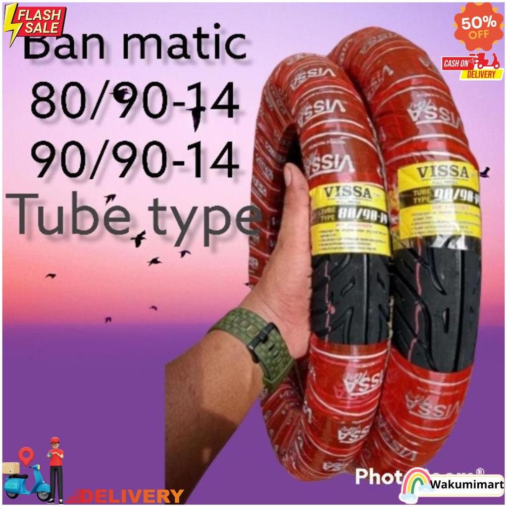 Jual Ban Motor Luar Matic Beat Vario Mio Spacy Spin Xeon Ring 14 Ukuran ...