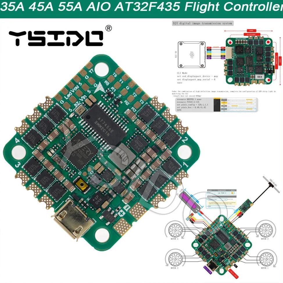Jual YSIDO AT32F435 MINI AIO 32BIT AM32 35A 45A 55A ESC BOARD FLIGHT ...