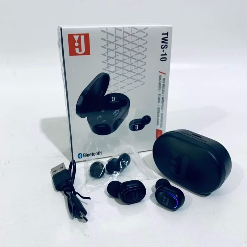 Jual Earbuds Wireless JBL TWS 10 LED Display Earphone Bluetooth Headset ...