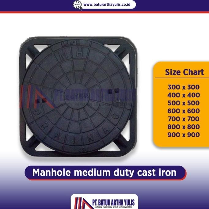 Jual Manhole Medium Duty Cover Standart Dia. 450Mm | Shopee Indonesia