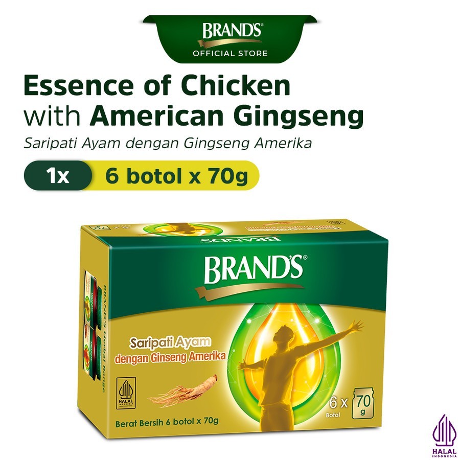 Jual Suntory BRAND'S Saripati Ayam dengan Ginseng Amerika 70 Gr (isi 6 ...