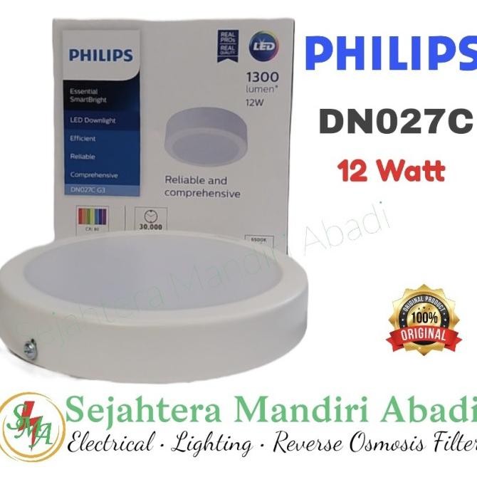Jual Lampu Downlight Philips DN027C Led 12 Watt Outbow Bulat | Shopee ...