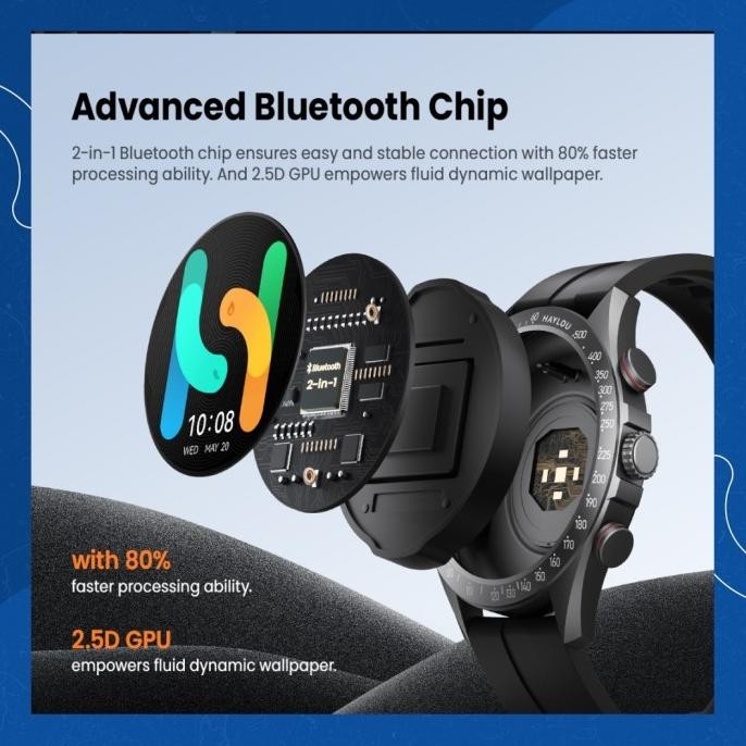 Jual Haylou Solar Pro Ls18 Smartwatch Canggih Dengan Fitur Aod Ip68 ...