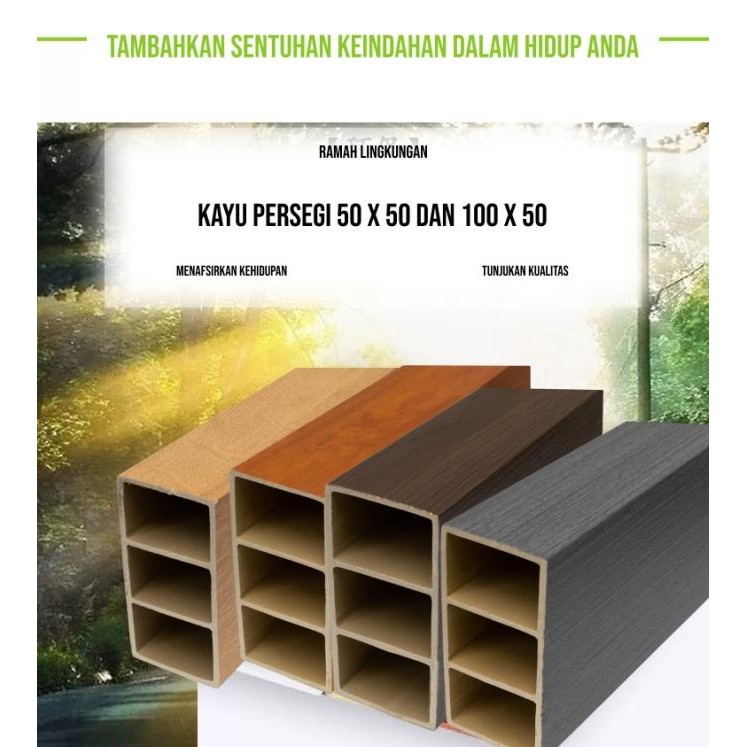 Jual LAIV Partisi Hollow Indoor PVC Sekat Ruangan Wallpanel WPC Wood ...
