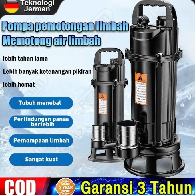 Jual POMPA CELUP AIR MESIN POMPA AIR KOTOR BERSIH KOTOR OTOMATIS SUBMERSIBLE PUMP POMPA SAWAH ...