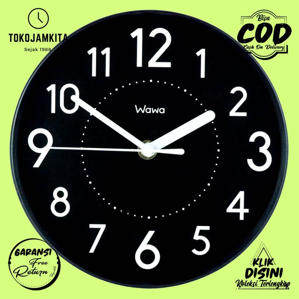 Jual Jam Dinding Analog Minimalis TANPA KACA Hiasan Dinding Minimalis ...