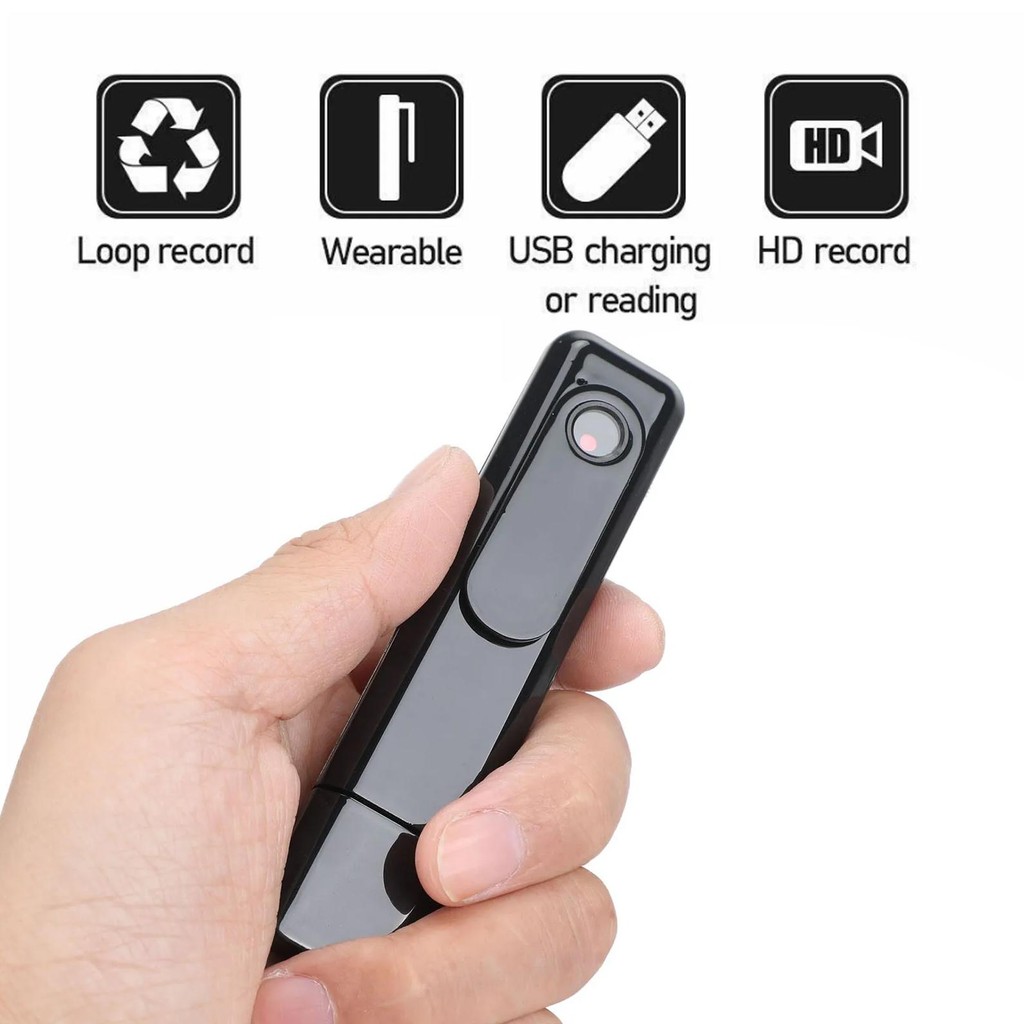 Jual BODY CAMERA 1080P HD WEARABLE BACK CLIP DESIGN RECHARGEABLE USB ...