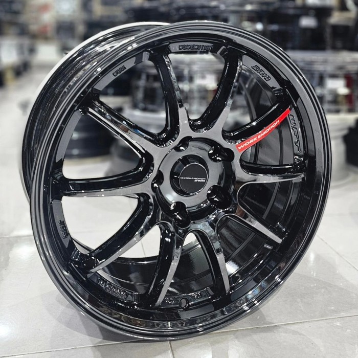 Jual velg mobil ring 17 ZR10 BLACK CROME R17 lebar 8 ET 38 velg innova ...