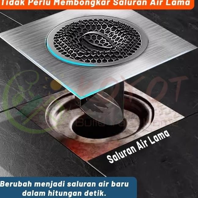 Jual KOYOT TUTUP SARINGAN GOT 304 STAINLESS STEEL 10*10CM COVER FLOOR ...