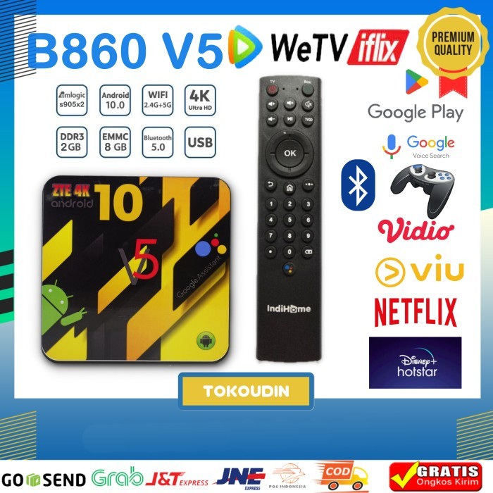 Jual STB Android BOX ZTE 4K B860H V5 Full Aplikasi | Shopee Indonesia