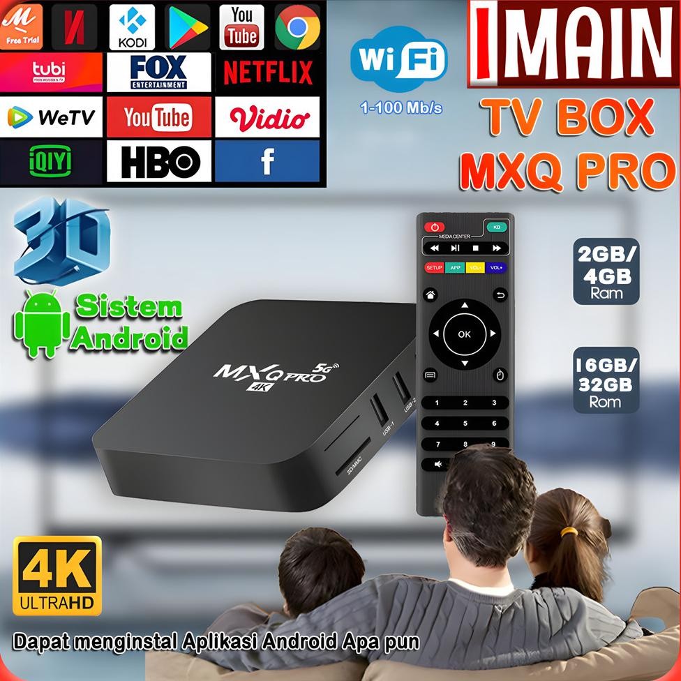 Jual MXQ Android TV Box OTT 4k 5G Ultra HD STB 01 - MXQ PRO 4K 5G - Hitam MXQ Pro 5G 2G+16G / 4 ...