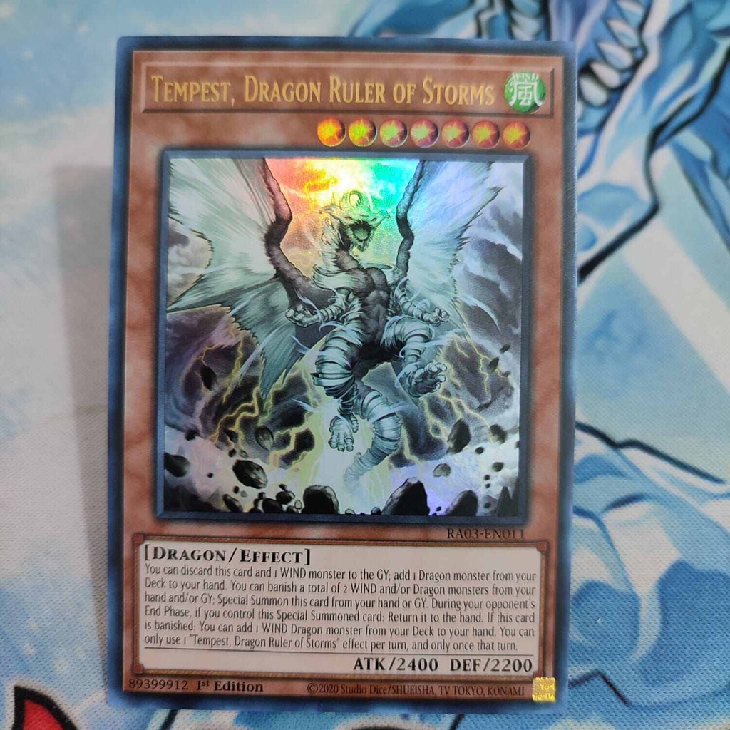 Jual yugioh tempest dragon ruler of storms RA03 ultra rare original ...
