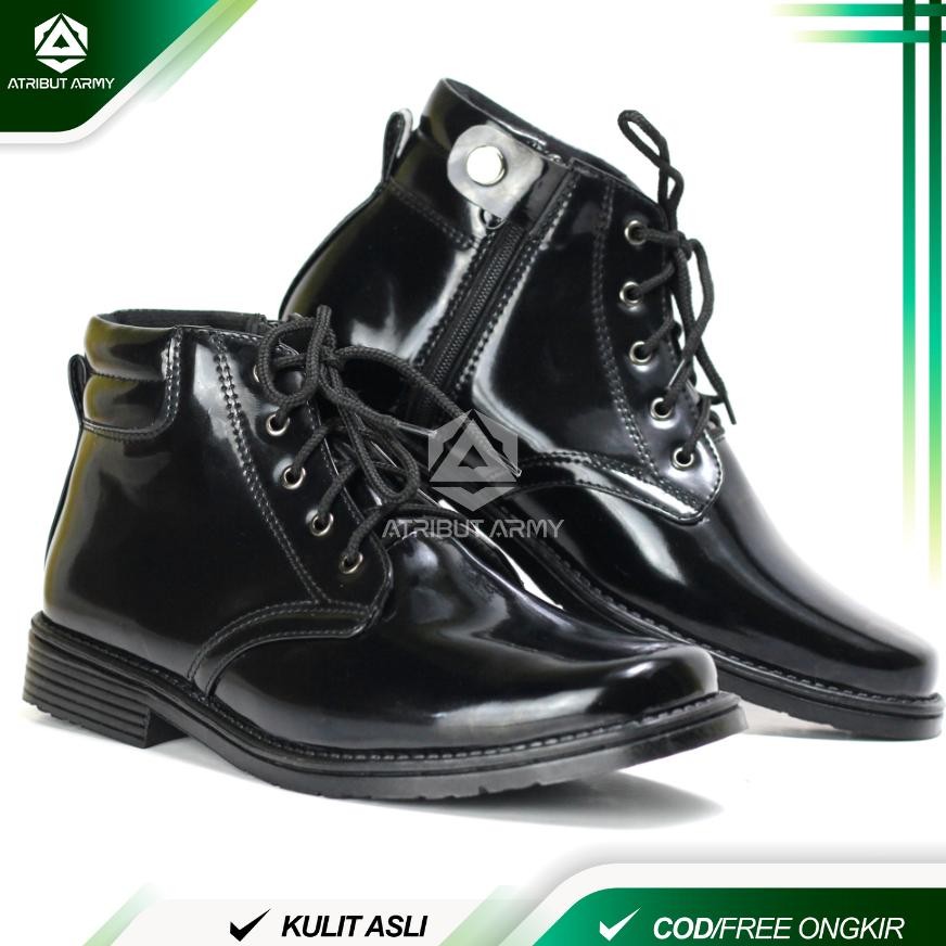Jual Sepatu Polisi Pdl Pdh Satpam Satpol Pp 04 Polri Kulit Asli Kerja ...