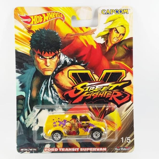 Jual Hot Wheels Premium Ford Transit Super Van Street Fighter Car ...