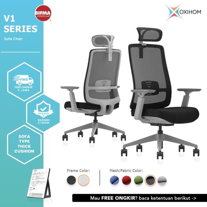 Jual Oxihom V1 Mesh Sofa Chair Kursi Kantor Kursi Gaming Belajar ...
