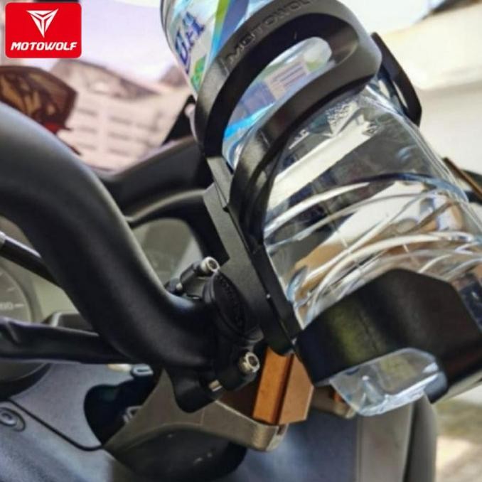 Jual Botol Holder Motowolf Tempat Botol Minum Motor Spion Stang ...