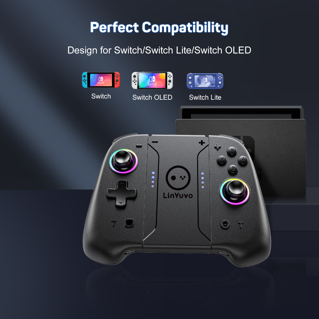 Jual LinYuvo Game Controller Nirkabel L/R Joypad untuk Switch/Switch ...