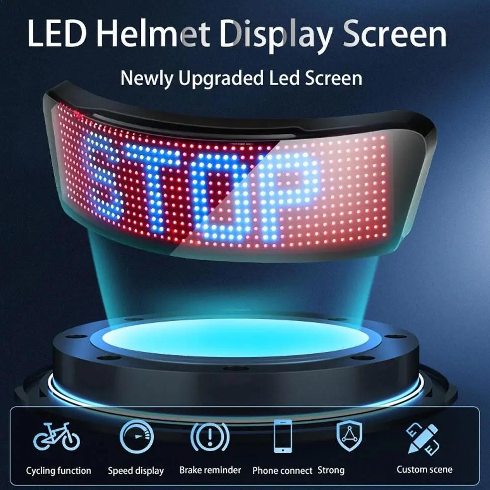 Jual full-color helmet display innovative luminous motorcycle helmet ...