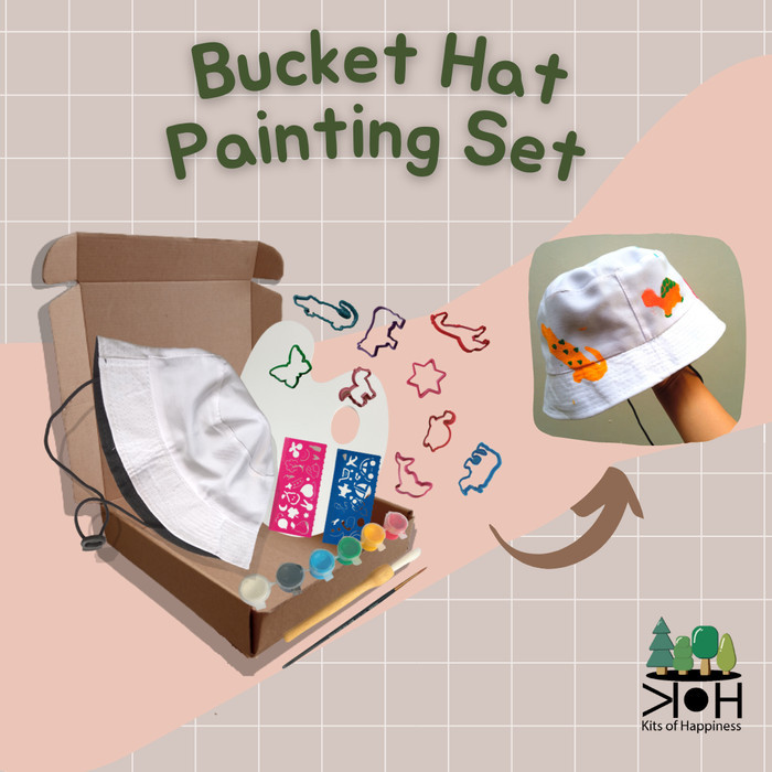 Jual Bucket hat kids painting set melukis di topi anak | Shopee Indonesia