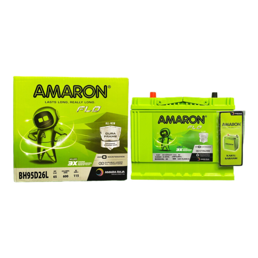 Jual Amaron Hi Life Flo Aki Kering Mobil Hyundai Trajet 95D26L / NS70L - 12V / 65Ah | Shopee ...