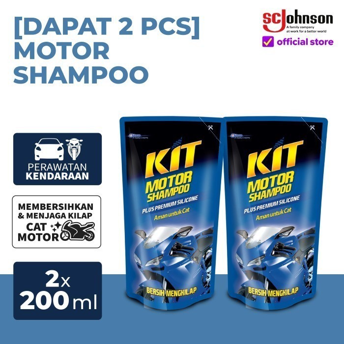 Jual KIT Motor Shampoo Pouch 200Ml X 2Pcs - Pembersih Body Kendaraan ...