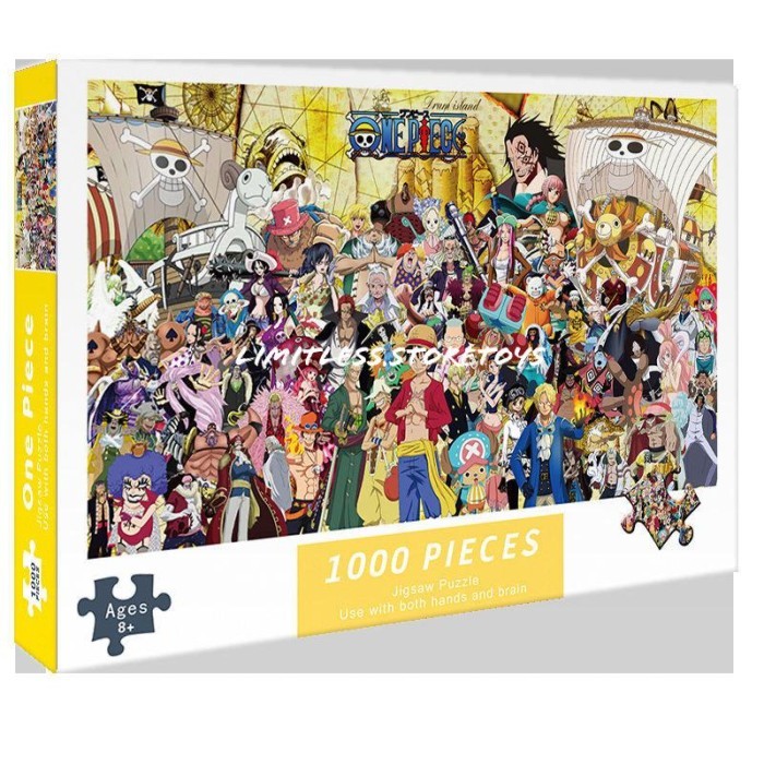 Jual Ready Puzzle Jigsaw 1000 Pcs ONE PIECE uk 50 cm x 75 cm Ukuran ...