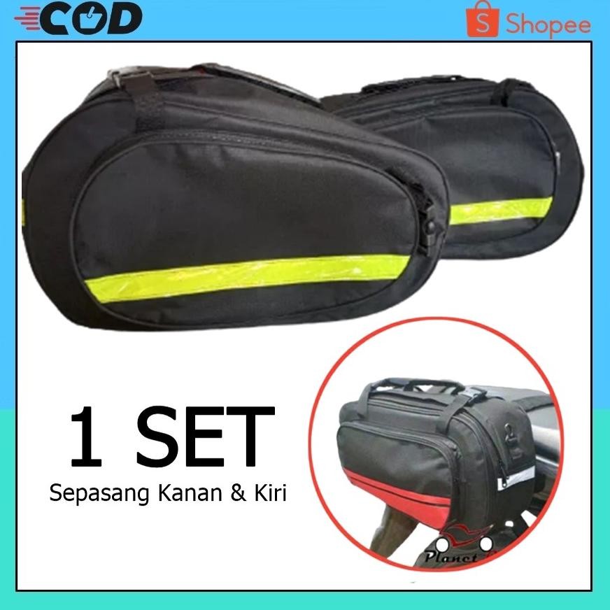 Jual Tas Motor Side Bag Oval Samping Kiri dan Kana Motor Sidebag ...