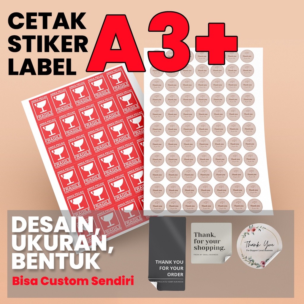 Jual Cetak Stiker A3+ | Cetak Stiker Label | Cetak Stiker Vinyl, Chromo ...