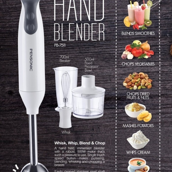 Jual Pensonic Hand Blender PBI-7511 / Blender Tangan Multifungsi ...