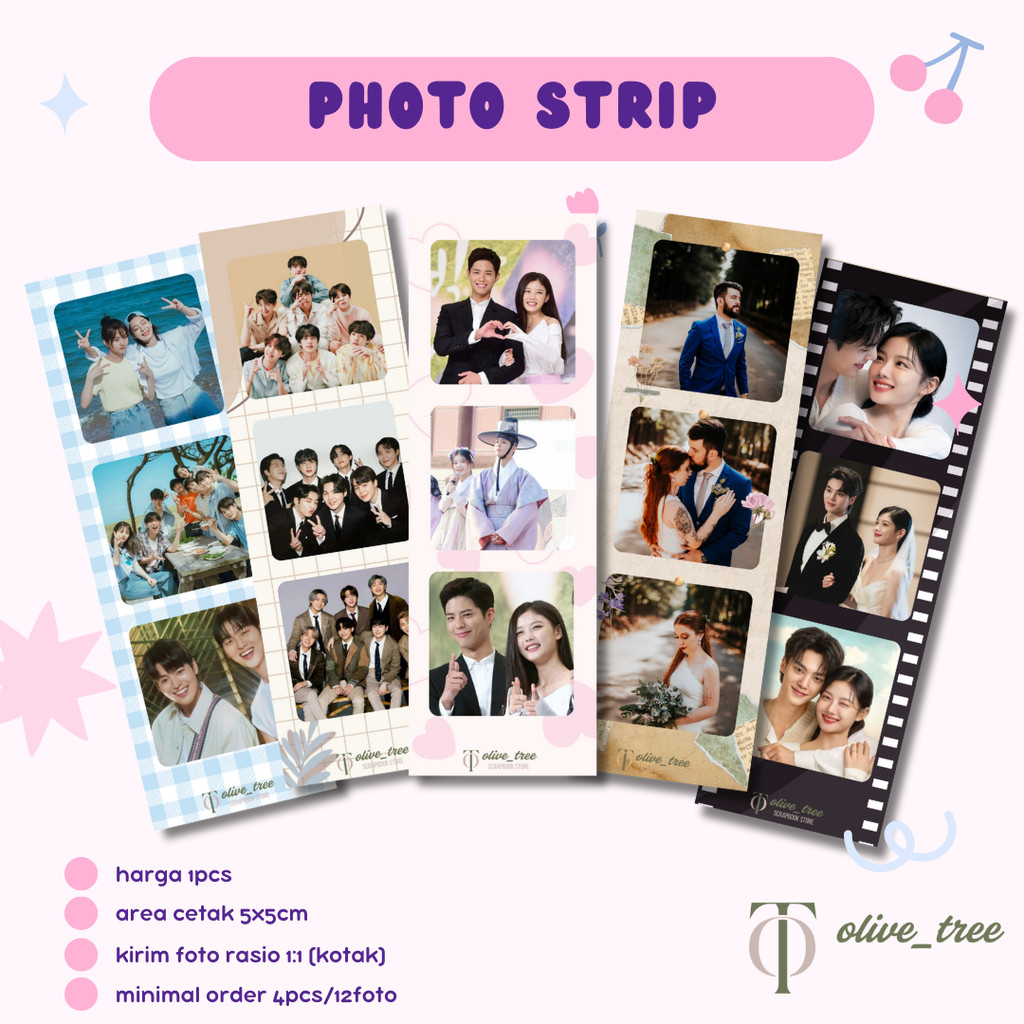 Jual CUSTOM CETAK FOTO STRIP CUSTOM AESTHETIC MURAH Photobox/Photobooth ...