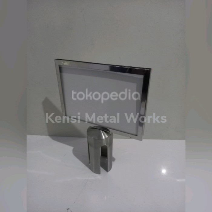 Jual Sign frame A5 LandScape Signage poster papan tiang antrian ...