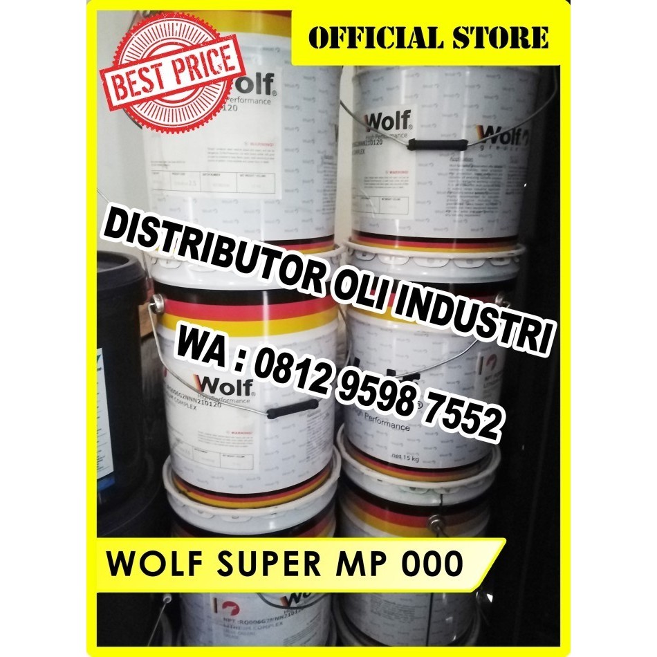 Jual Jual! Wolf Super Mp 000 Grease (Ready Stock - 16 Kg) | Shopee ...