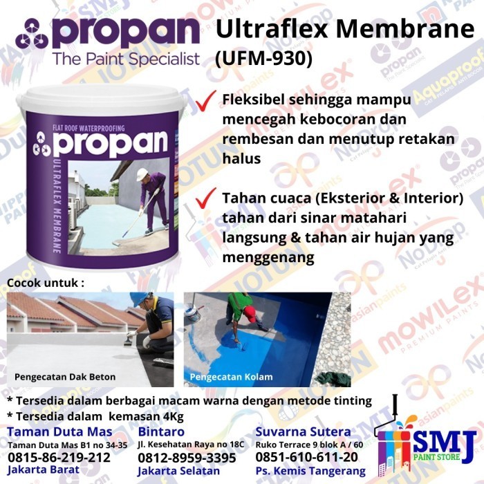 Jual Cat Pelapis Anti Bocor PROPAN Ultraflex Membrane UFM-930 Tinting ...