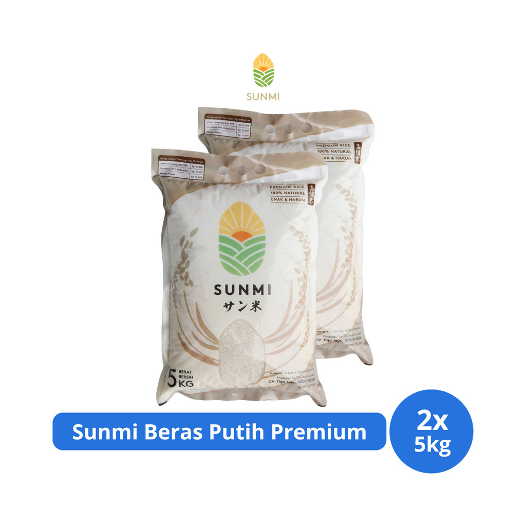 Jual Sunmi Beras Putih Premium 5kg x 2 pcs | Shopee Indonesia
