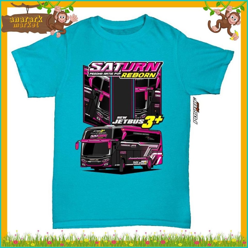 Jual Baju Kaos Anak Bus Saturn Reborn Kaos Bus Kaos Truk Laki Perempuan ...